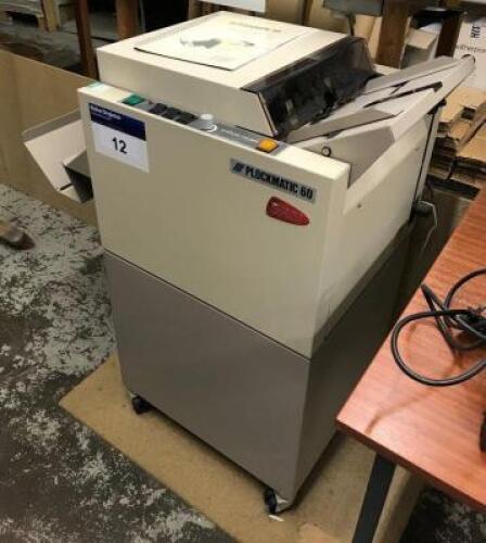 PLOCKMATIC 60 Automatic Stapler and Folder; Serial Number: 60161250