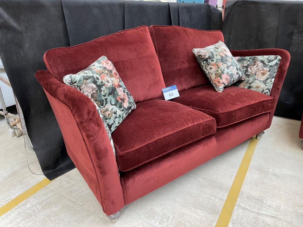 VALE BRIDGECRAFT Liberty Three Seater High Arm Sofa and 'Cuddle' Chair ...