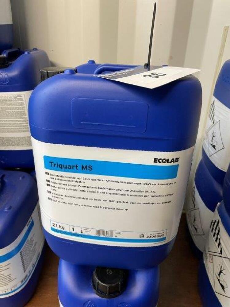 ECOLAB; 3 x TRIQUART MS x 21Kg Sanitizer Solution