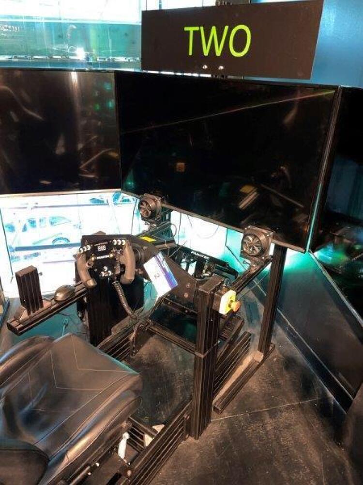 Racing VR Simulator comprising: Cyber Power PC with Intel Core i7 ...