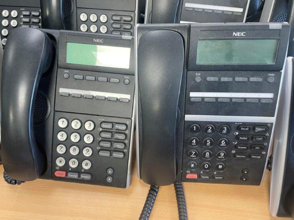 12 x NEC Office Phones Model DT300 Series DTL-6DE-1P (BK) TEL; Location ...