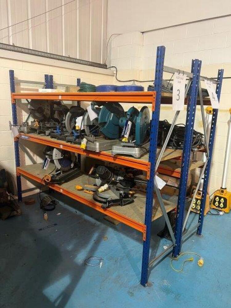 4 Bays of AR Slot-in Stores Racking comprising 8 x 2m x 0.6m Uprights ...