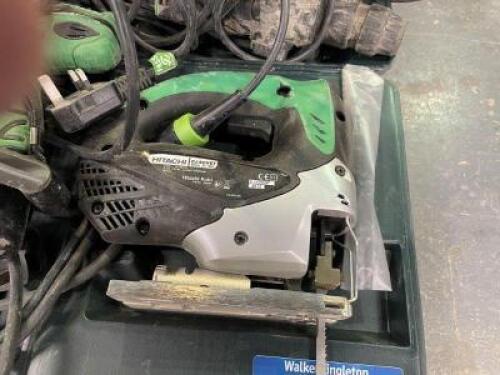 Various Power Tools Plus to include HITACHI CJ90VST 90mm Jigsaw (230v ...