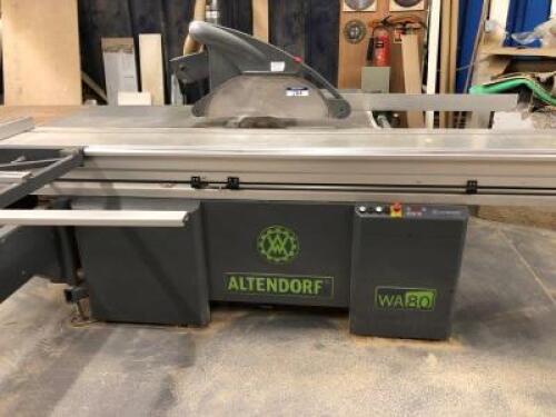 ALTENDORF WA80 Sliding Table Panel Saw with 3200mm (L) Pre Scribe ...