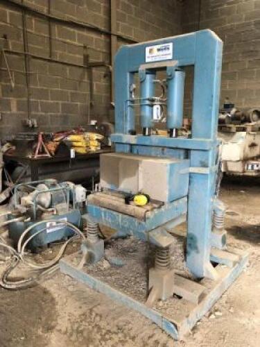 WELLS Stone Cropper; 650mm Cropping Bar; Dual Hand Safety Controls ...