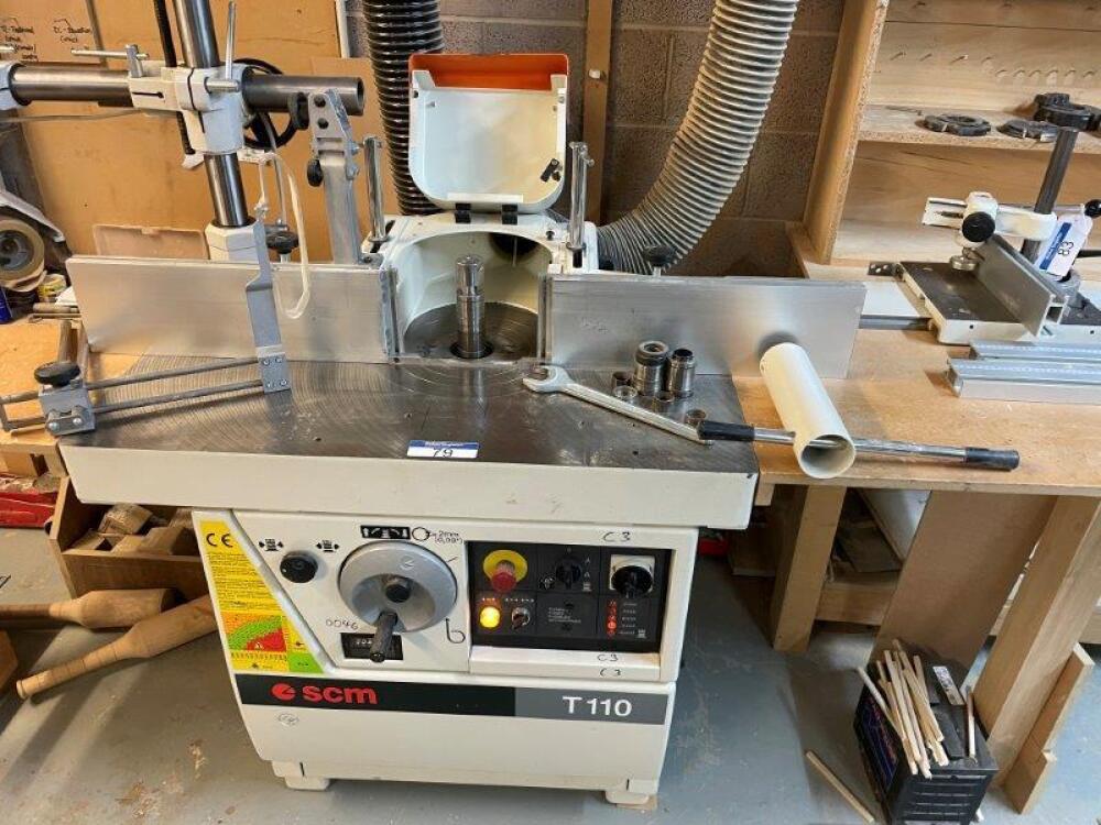 SCM T 110 5 Speed 1 1/4'' Bore Spindle Moulder with STEFF 2034 Tri ...