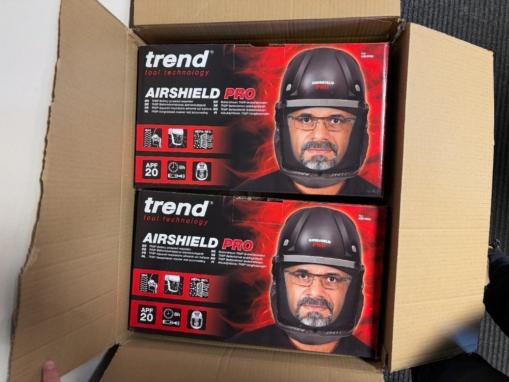 4 x TREND TH2P Air Shield Pro Battery Powered Respirators