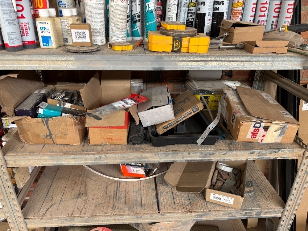 Contents to 3 Shelves Lightweight Racking to Include Expanding Foam; NO ...