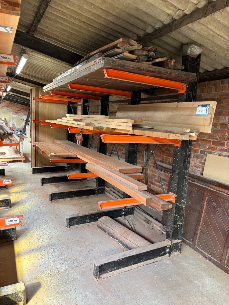 Cantilever Racking to Include 8 Uprights; Various Base Legs and Arms ...