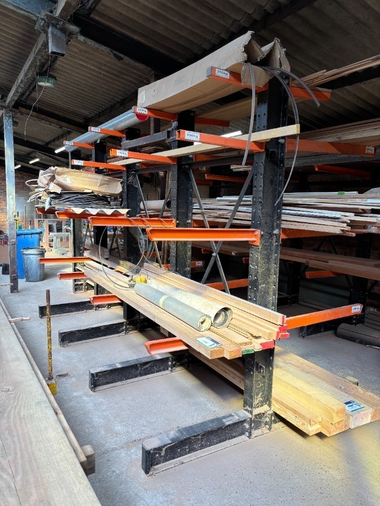 Cantilever Racking to Include 8 Uprights; Various Base Legs and Arms ...