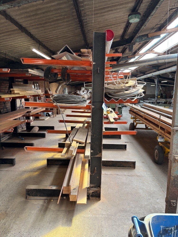 Cantilever Racking to Include 8 Uprights; Various Base Legs and Arms ...