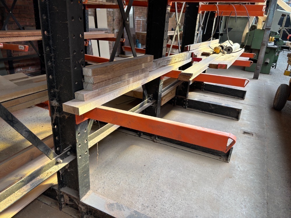 Cantilever Racking to Include 8 Uprights; Various Base Legs and Arms ...