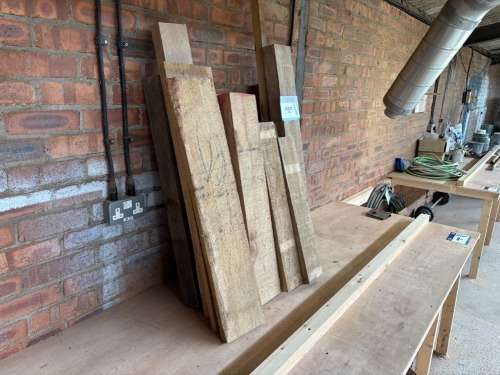 Small Quantity of Oak and ACCOYA Timber Offcuts and 2 x Part Sheets ...