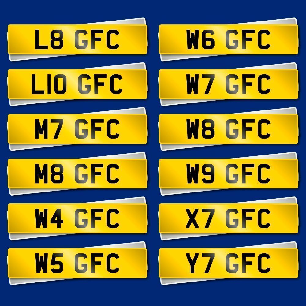 12 x Cherished Registration Plates Offered as a Single Lot (See ...