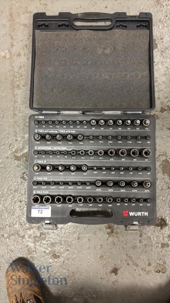 77 Piece WURTH Torx Bit Set in Case