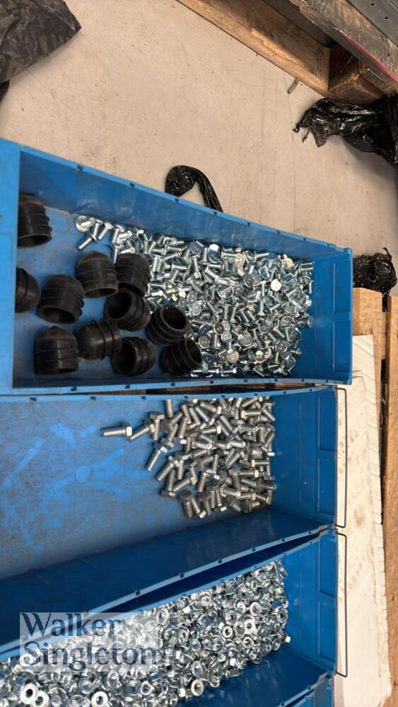 5 x Storage Boxes of Various Ironmongery