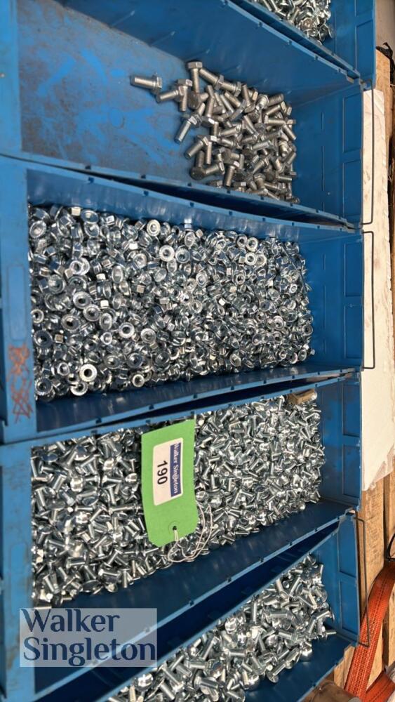 5 x Storage Boxes of Various Ironmongery
