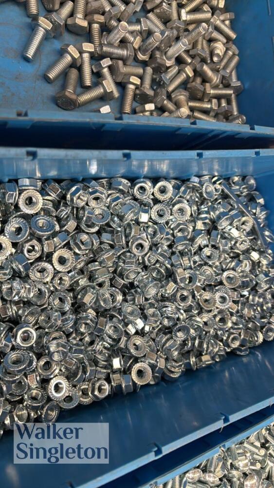 5 x Storage Boxes of Various Ironmongery