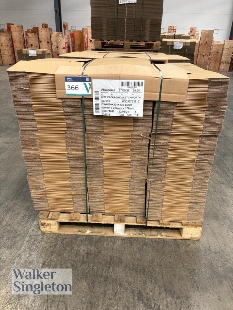 1600 (approx.) of 690mm x 224mm x 176mm Cardboard Boxes