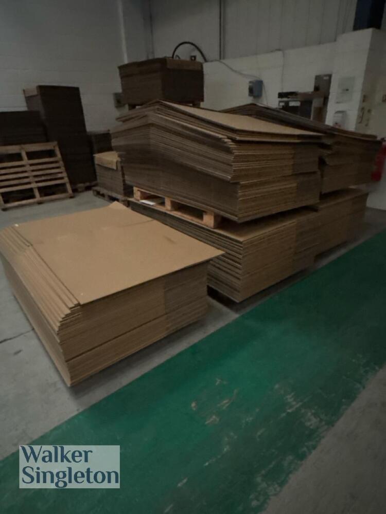 4.5 x Pallets of Cardboard Pallet Covers