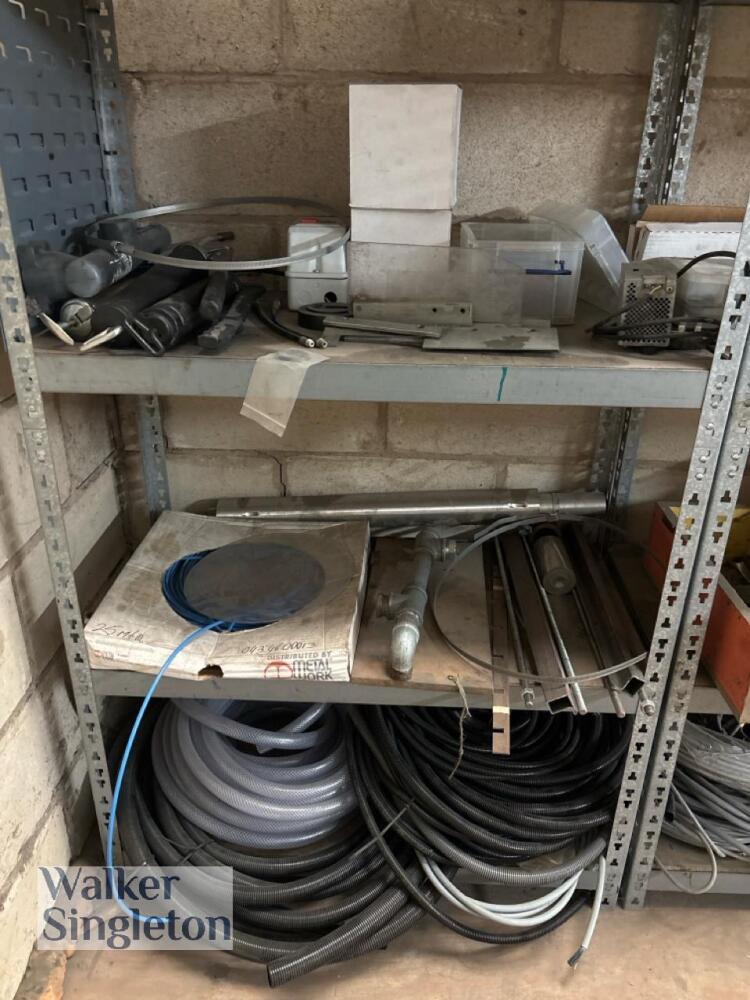 Contents to Racking to include a Quantity of Various Power Cables ...