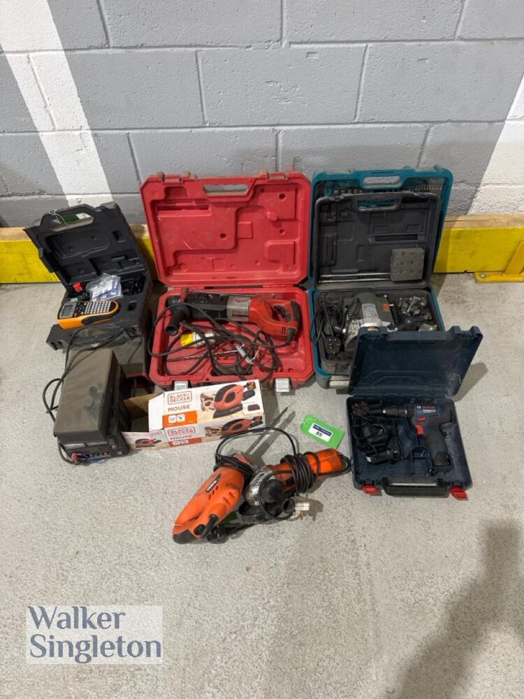 Quantity of Various Power Tools by MAKITA, BOSCH, BLACK & DECKER, MILWAUKEE
