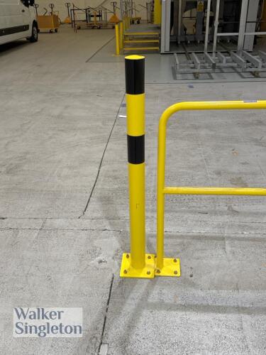 22 x Various Sized Steel Machine Protection Posts/Bollards