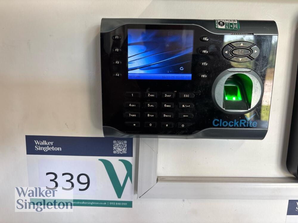 CLOCKRite Finger Print Recognition Time Recorder