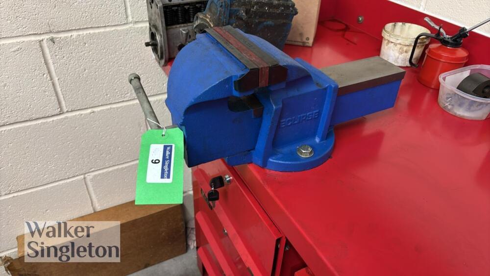 SEALEY Heavy Duty Work Bench With ECLIPSE EMV-6'' Bench Vice, and 4 x ...
