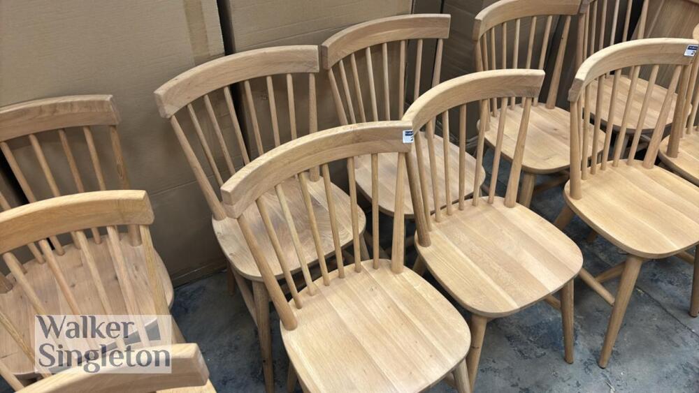 4 x Oak Dining Chairs by BELL & STOCCHERO