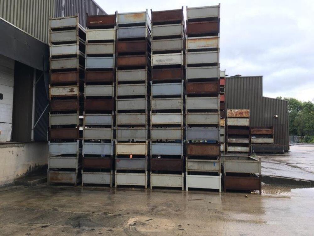10 Steel Stillages; Dimensions: 2m x 1m x 0.35m