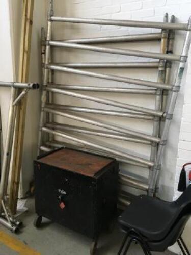 Large Quantity of Aluminium Tower Scaffolding to Corner of Building to ...