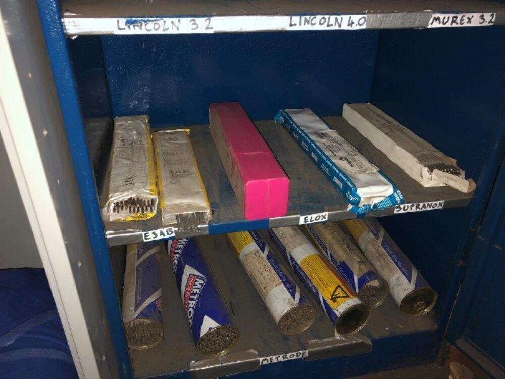 Welding Rod Storage Cabinet (2085mm high x 600mm wide x 430mm deep) and ...
