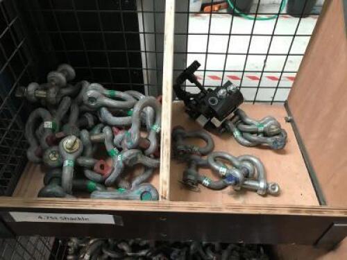 Large Quantity of SWL 3.25 Ton Shackles