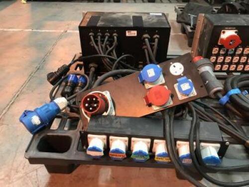 3 Phase 63A Power Supply Fuse Board with 9x Single Phase 16A, 2x Single ...