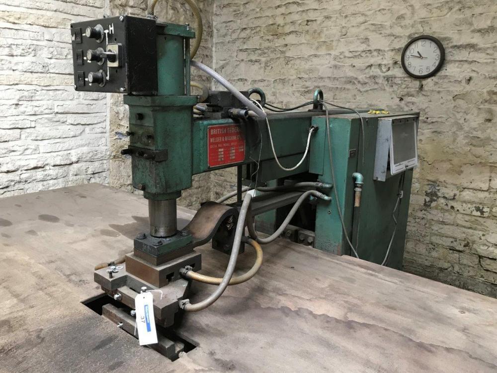 BRITISH FEDERAL Stronghold 100KVA Pneumatic Automatic Spot Welder, S4SW ...