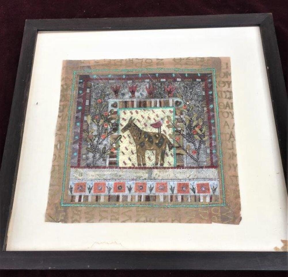 Horse and Bird by SHIRLEY BRINSLEY; Frame Dimensions: 415mm x 400mm (H ...