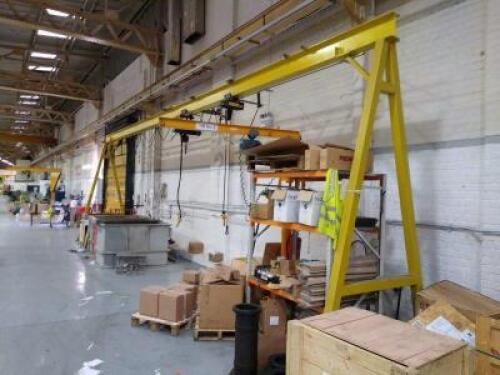 A Frame Gantry Frame; Dimensions: 1,200mm (L) x 3,800mm (H) x 2,000mm ...