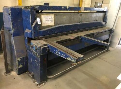 KEETONA Manual Backstop Guillotine; 1/8 Mild Steel and 14. SWG (.080 ...